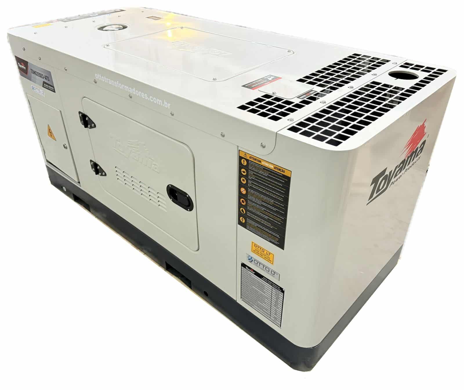 Grupo Gerador 25kva - Diesel - Silenciado - Trifásico 380V - Toyama - TDMG25SGE3-ATS - Otto LT